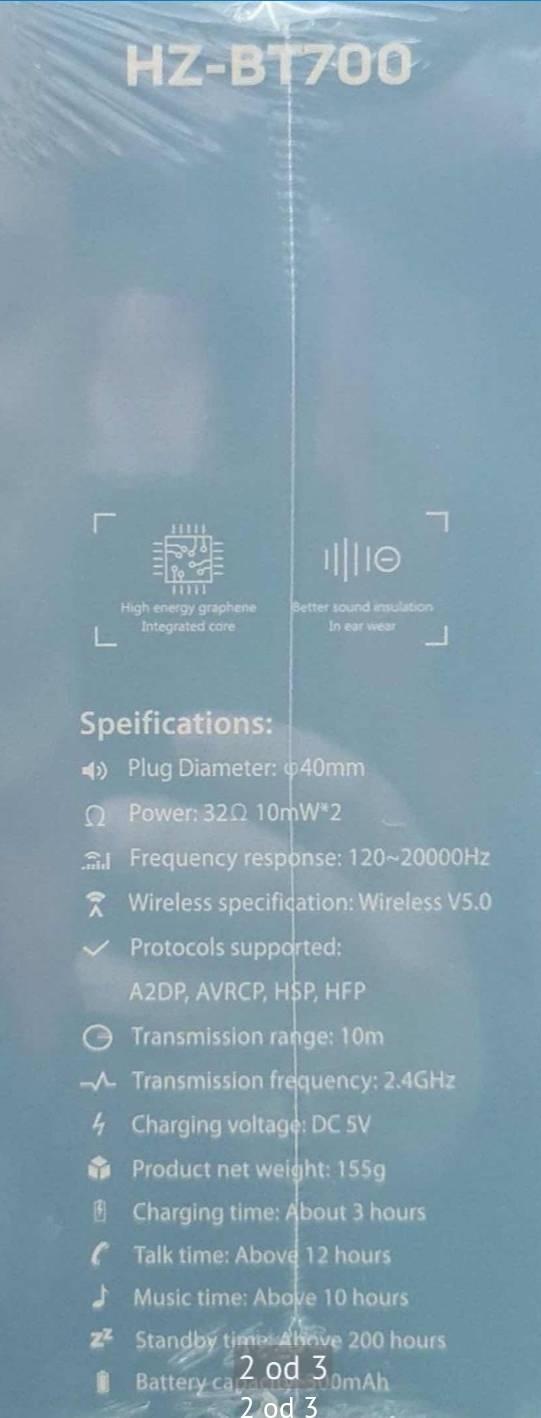 6D Bežične slušalice HZ BT700 - 6D Bežične slušalice HZ BT700 - 6D ...