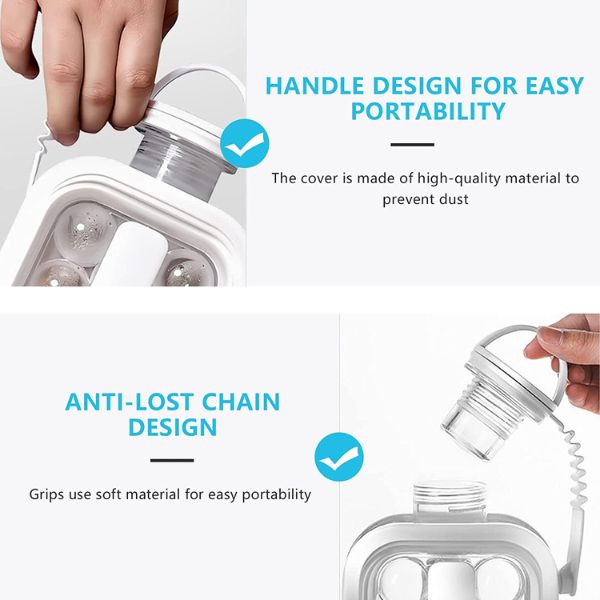 2 u 1 prenosiva boca za led sa poklopcem bez BPA - 2 u 1 prenosiva boca ...